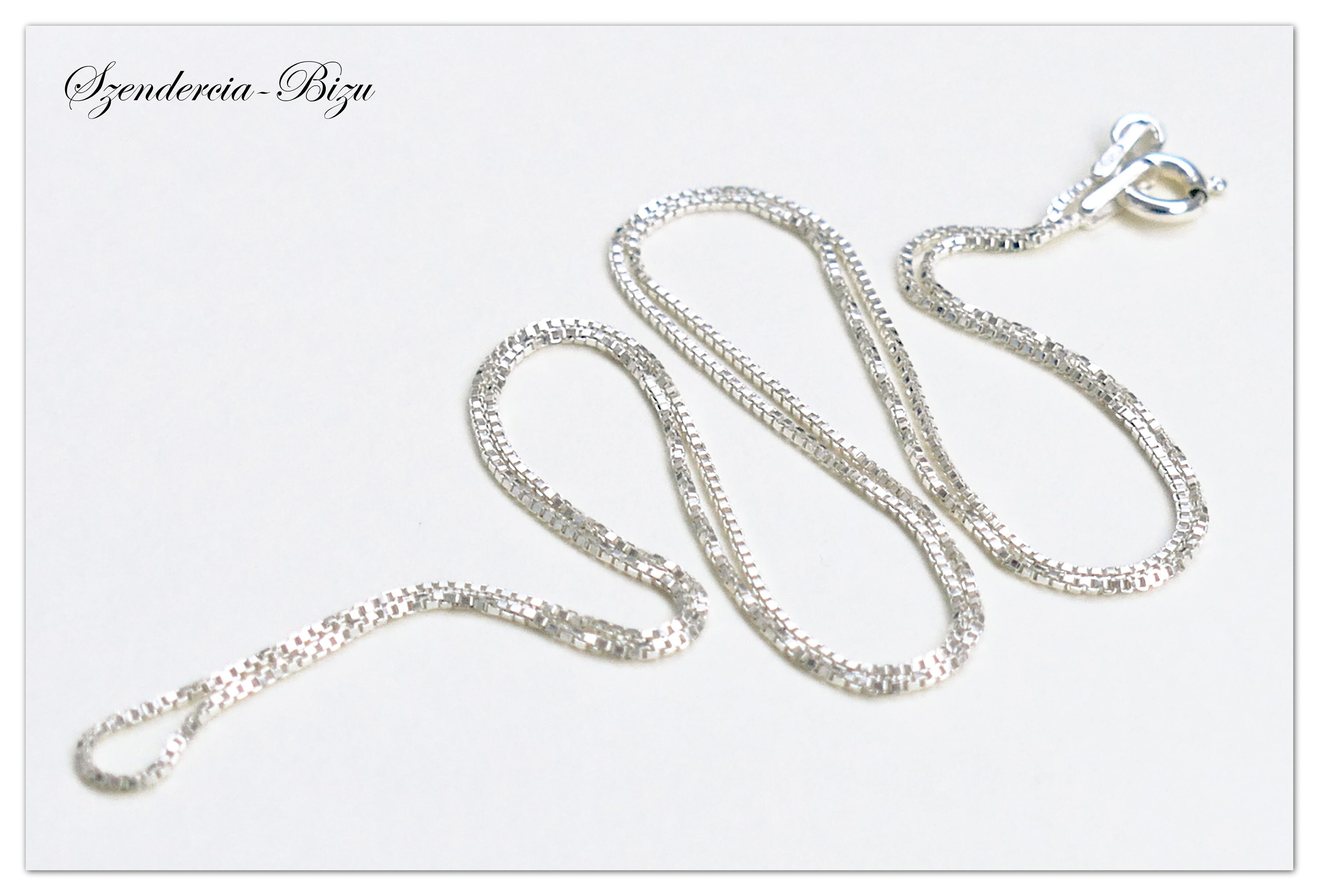 1mm Veneziana Silver 925 Box Chain 40cm 45cm 50cm 55cm 60cm - Etsy UK