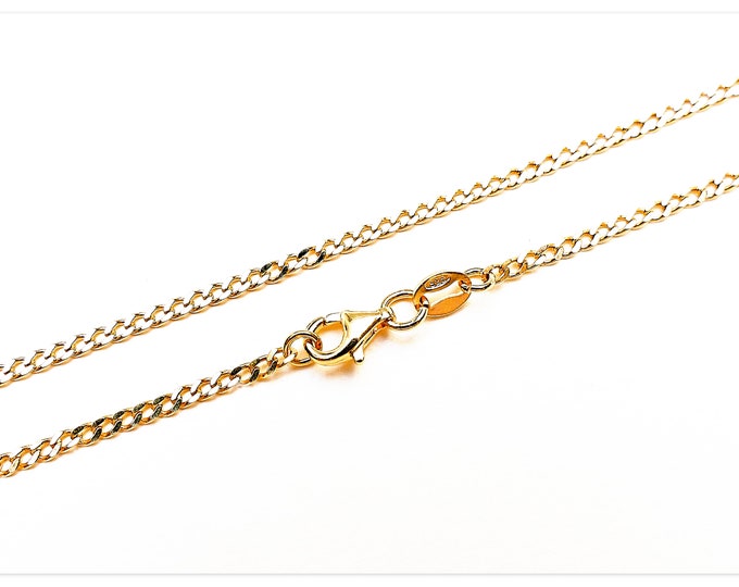 1mm Anchor Silver Chain 925 Celebrity Chain 40cm 45cm 50cm 55cm 60cm ...