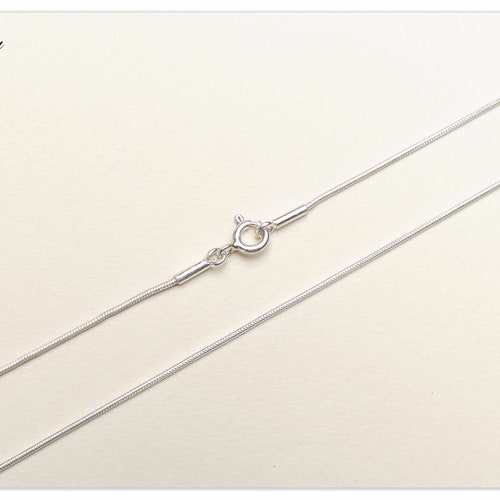 0.7mm Snake 925 Sterling Silver Chain 35cm 40cm 45cm 50cm 55cm - Etsy