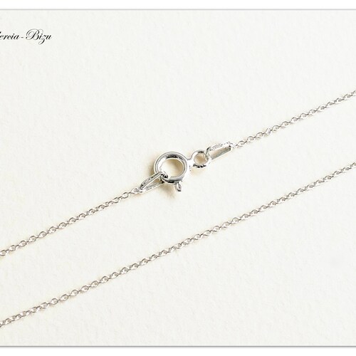 1mm Anchor Silver Chain 925 Celebrity Chain 40cm 45cm 50cm | Etsy