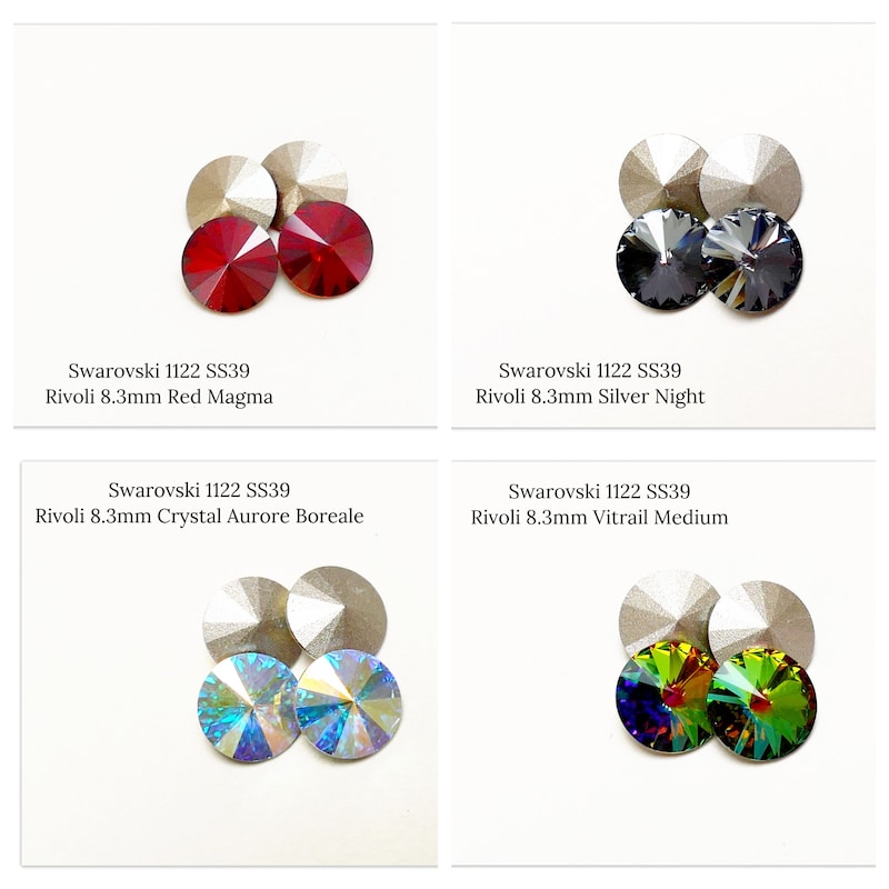 Swarovski Rivoli - Etsy