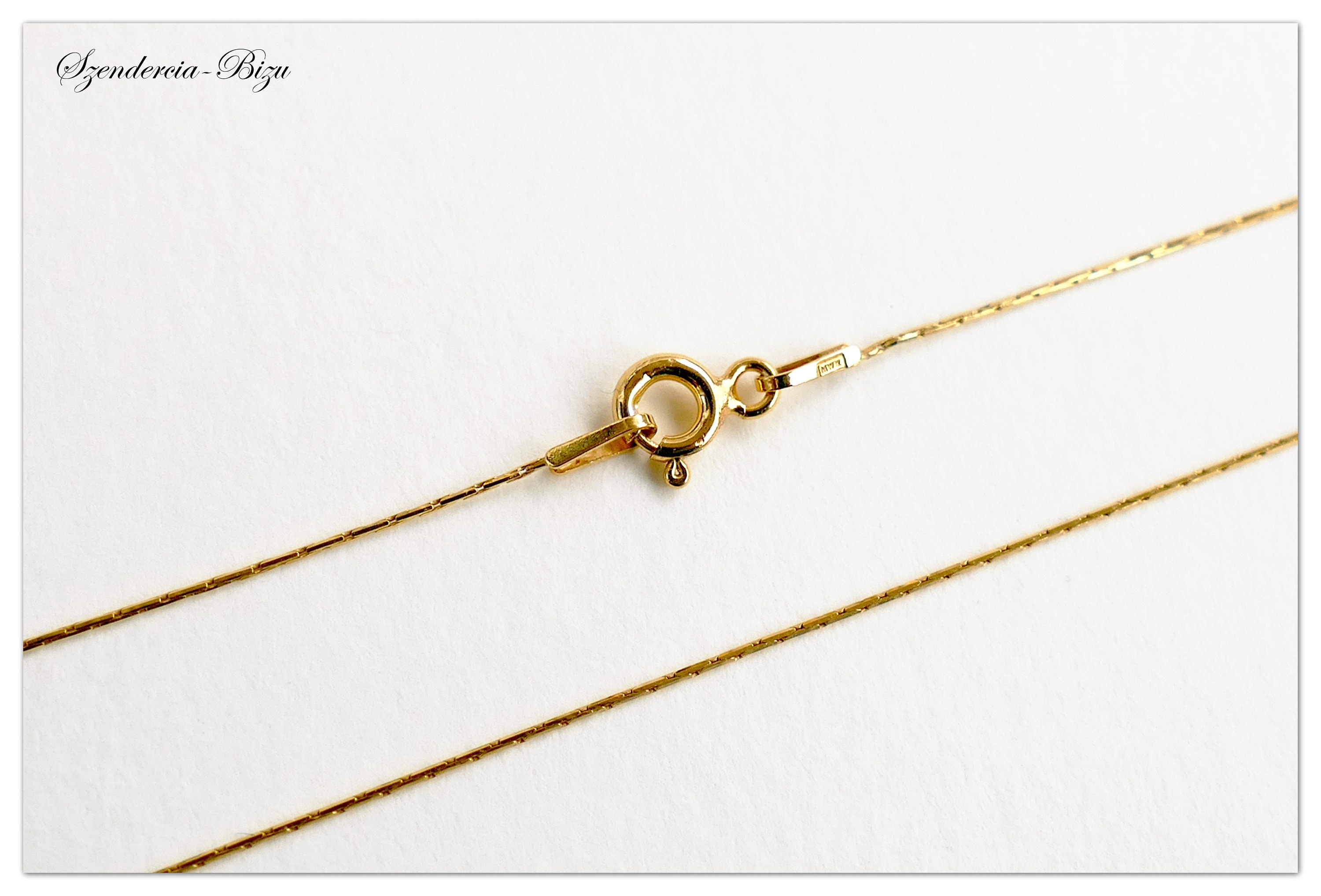 0.55mm Cardano Gold Plated Silver Chain 925 Snake Chain 40cm - Etsy