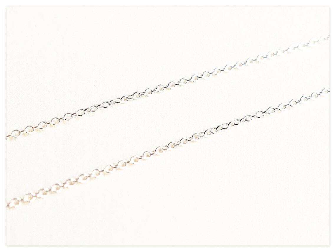 1mm Anchor Silver Chain 925 Celebrity Chain 40cm 45cm 50cm 55cm 60cm ...