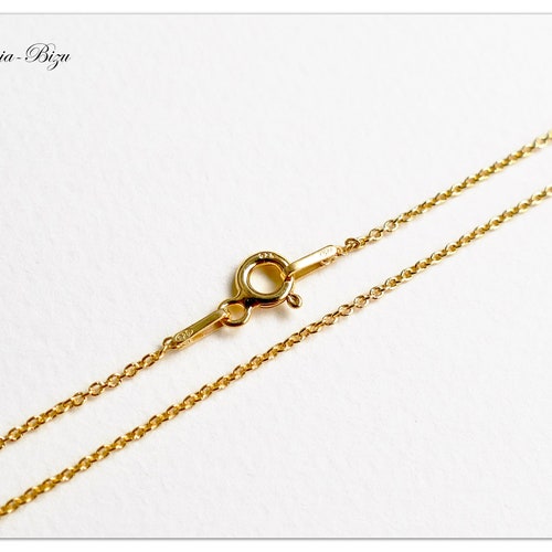 1mm Anchor Silver Chain 925 Celebrity Chain 40cm 45cm 50cm | Etsy