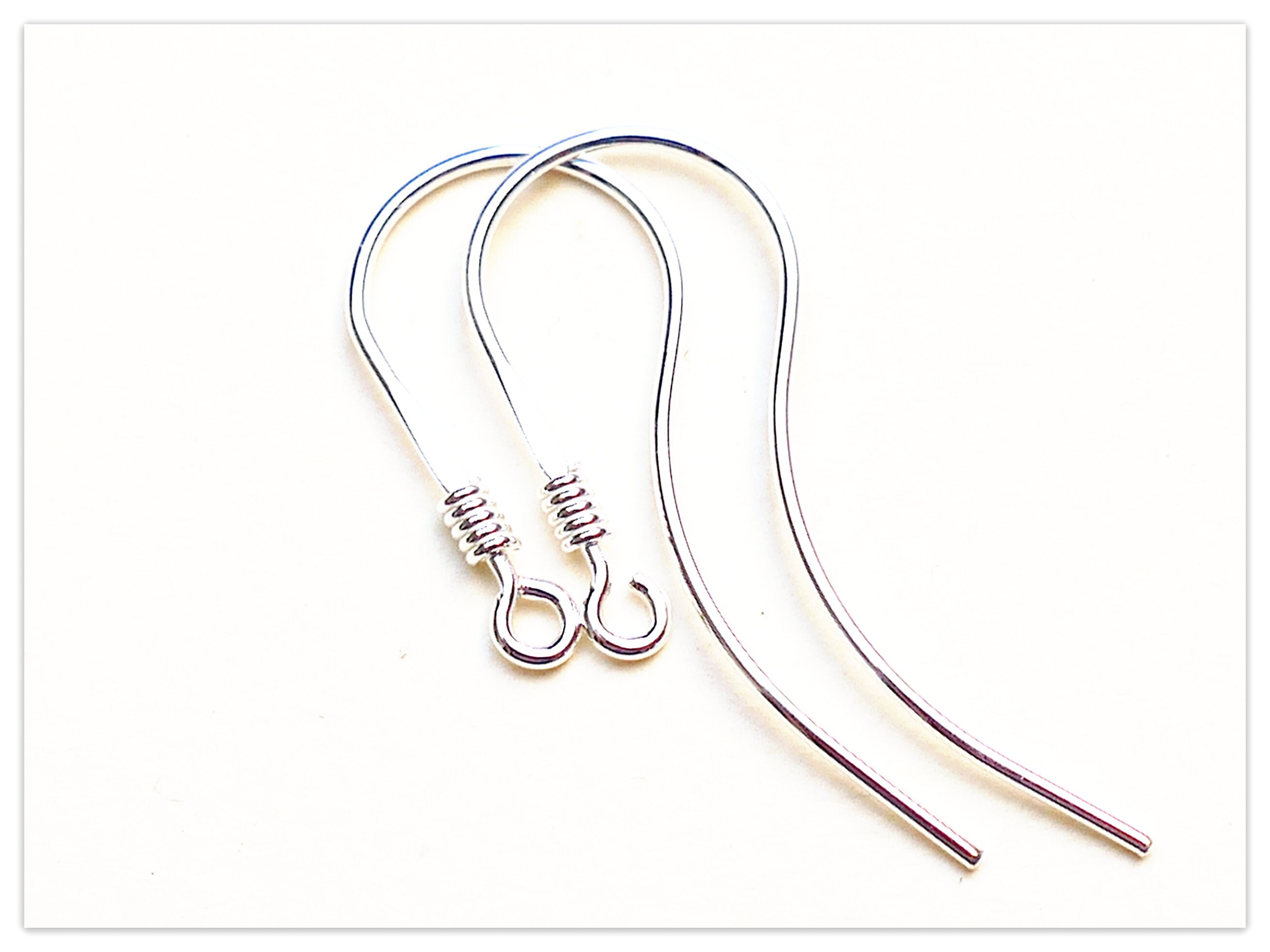 Silver Ear Hooks Silver Earrings Sterlingsilver Earrings - Etsy