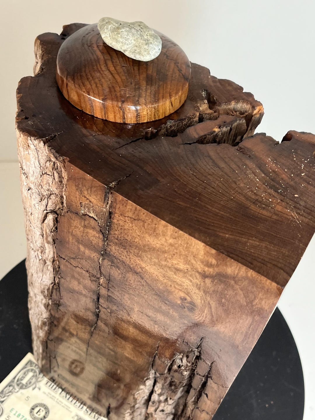 Chestnut Driftwood Cremation Urn: Beach Rock Knob, 80 Cubic Inches - Etsy