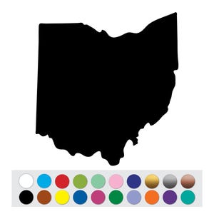 Ohio State American Map Shape Sticker Decal - Etsy