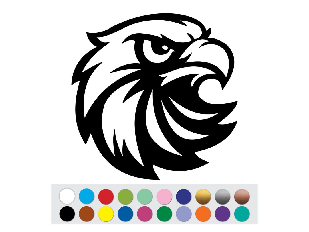 Vinyl Sticker Decal Eagle Hawk Griffin Raptor Falcon Bird Animal Sign ...
