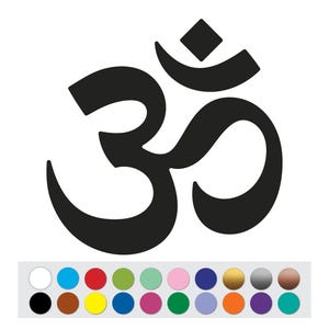 Om Hindu Zen Symbol Shape Sticker Decal - Etsy