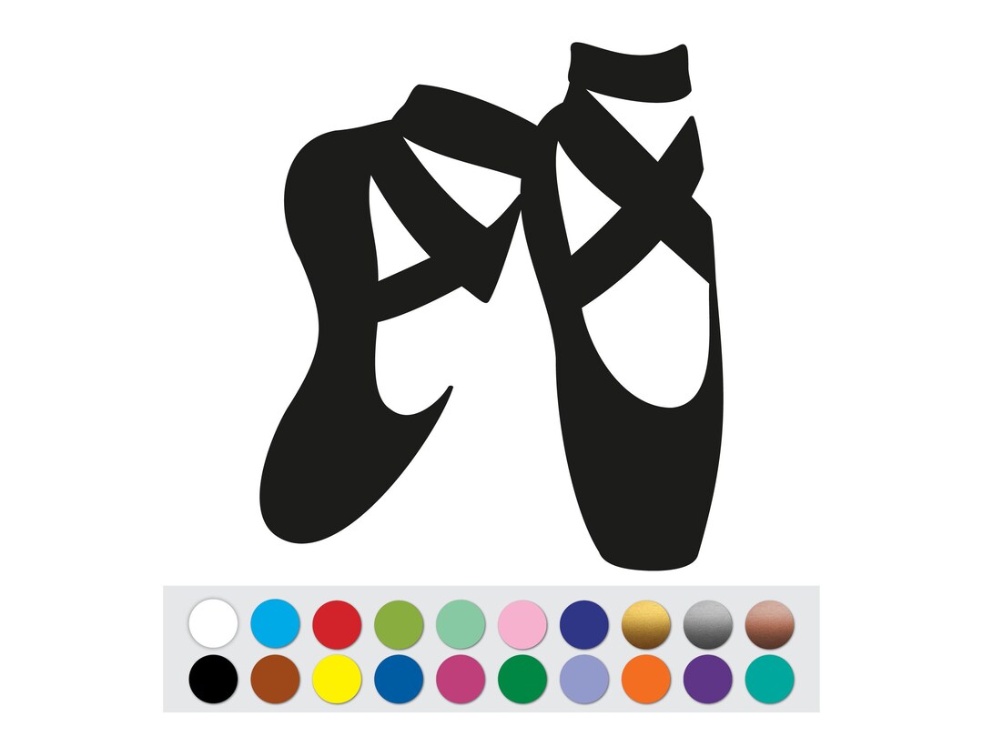 Vinyl Sticker Decal Ballet Shoes Slippers Dance Pumps DIY Sign - Etsy