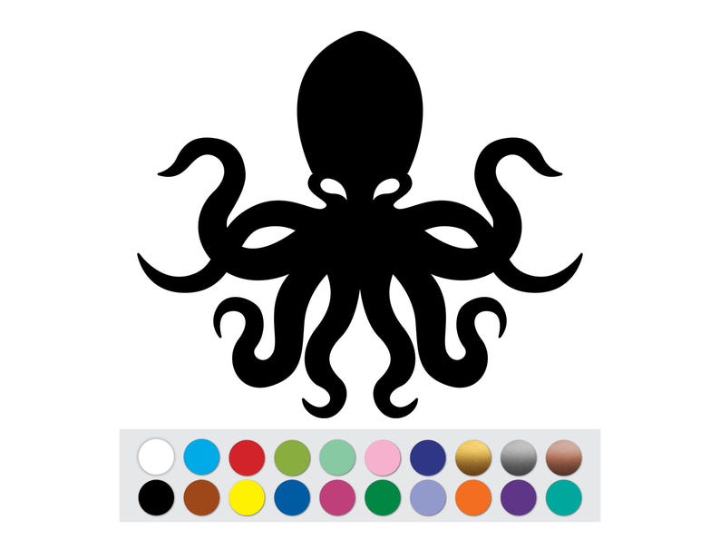 Vinyl Sticker Decal Octopus Ocean Sea Fish Beach Animal DIY Sign - Etsy
