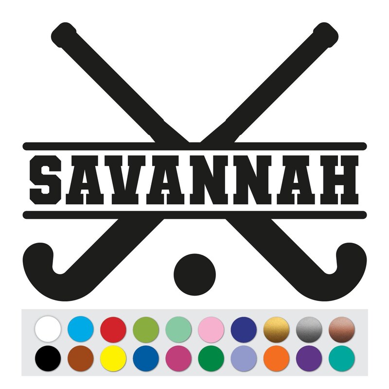 Field Hockey Decal - Etsy