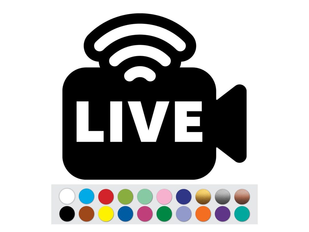 Vinyl Sticker Decal Camera Live Stream Video Recorder Film DIY Sign - Etsy