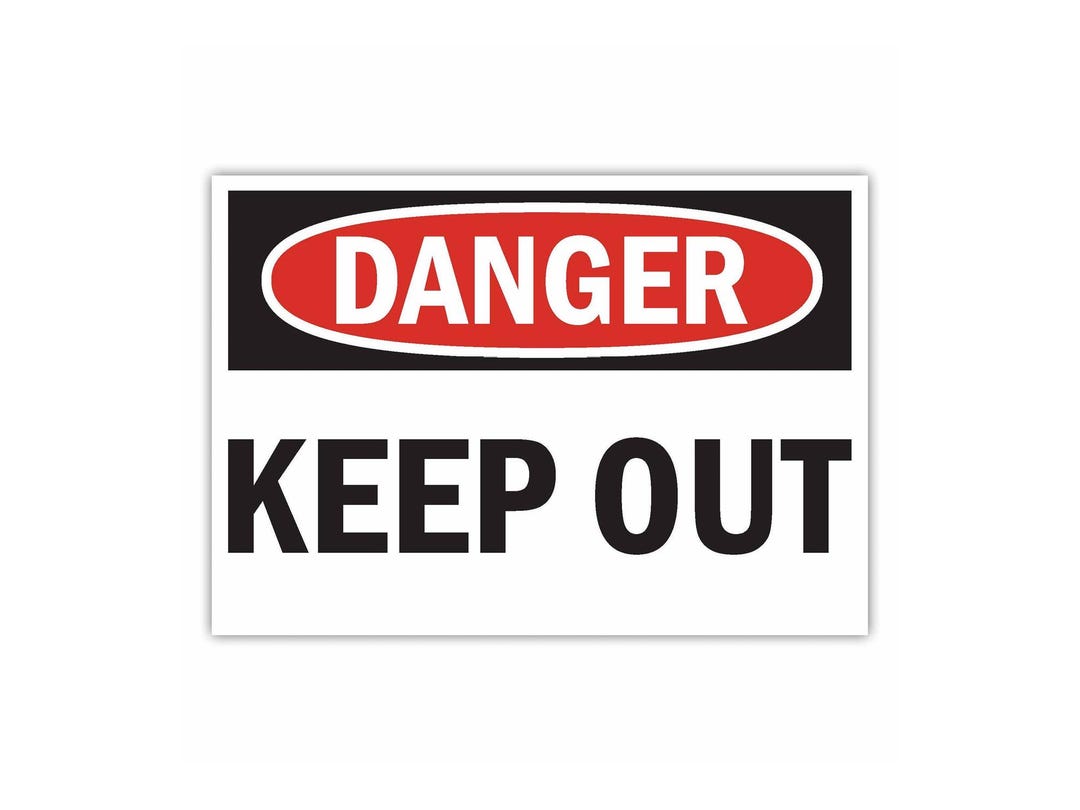 Danger Keep Out Warning Caution Sign Banner High Grade Vinyl Bumper ...