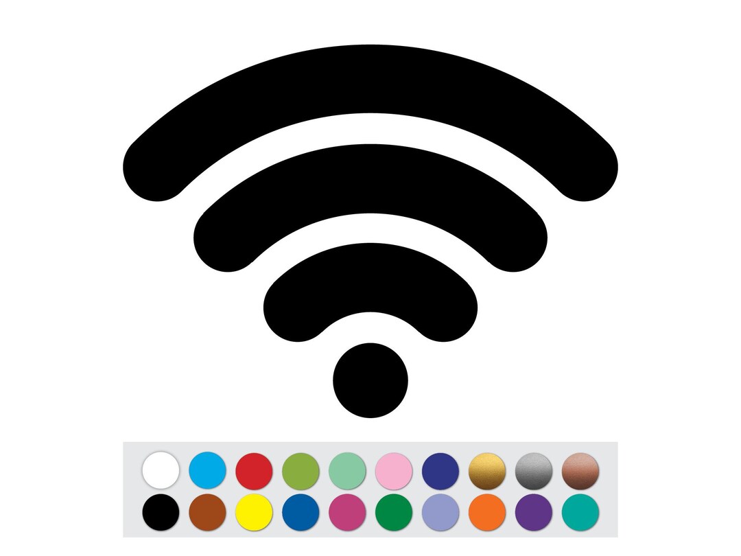 Wifi Wi-fi Hotspot Internet Access Wireless Bumper Sign Sticker Decal ...