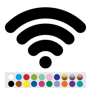 Wifi Wi-fi Hotspot Internet Access Wireless Bumper Sign Sticker Decal ...