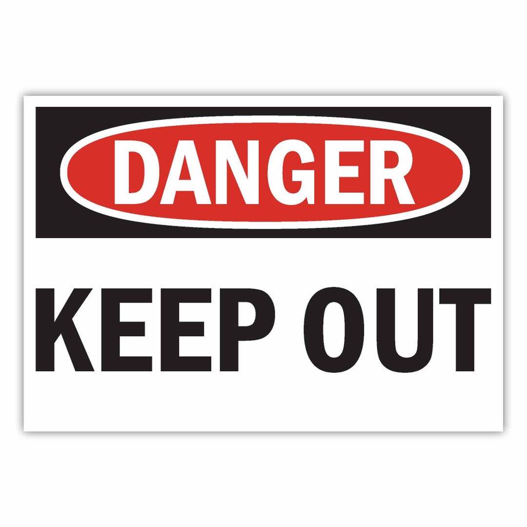 Danger Keep Out Warning Caution Sign Banner High Grade Vinyl Bumper ...