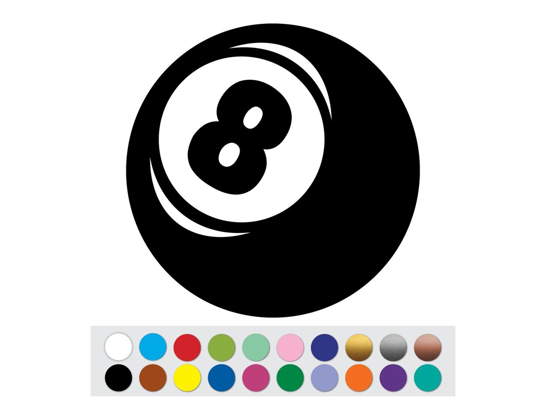 Billiards Pool Snooker 8 Eight Ball Magic Bar Sport Sign Bumper Sticker ...