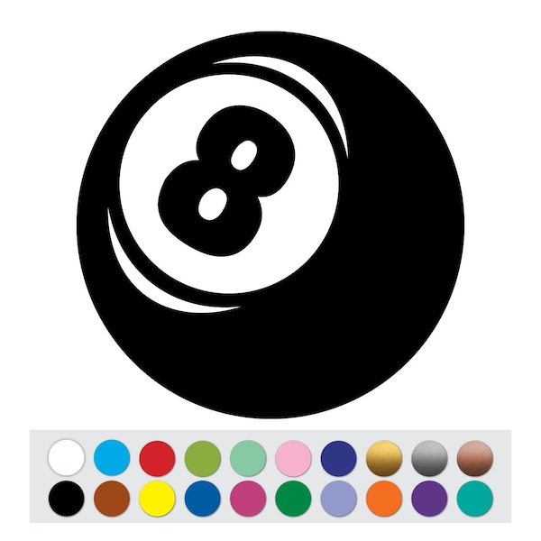 8 Ball Decal - Etsy