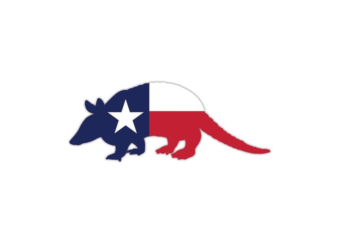 Armadillo Texas Flag TX USA American Lone Star Animal Banner High Grade ...