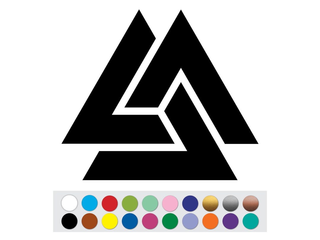 Valknut Viking Nordic DIY Gift Sign Shape Sticker Decal - Etsy