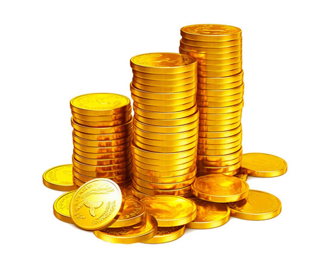 Gold Coins Money Fortune Treasure Stack Vinyl Bumper Sticker Decal - Etsy