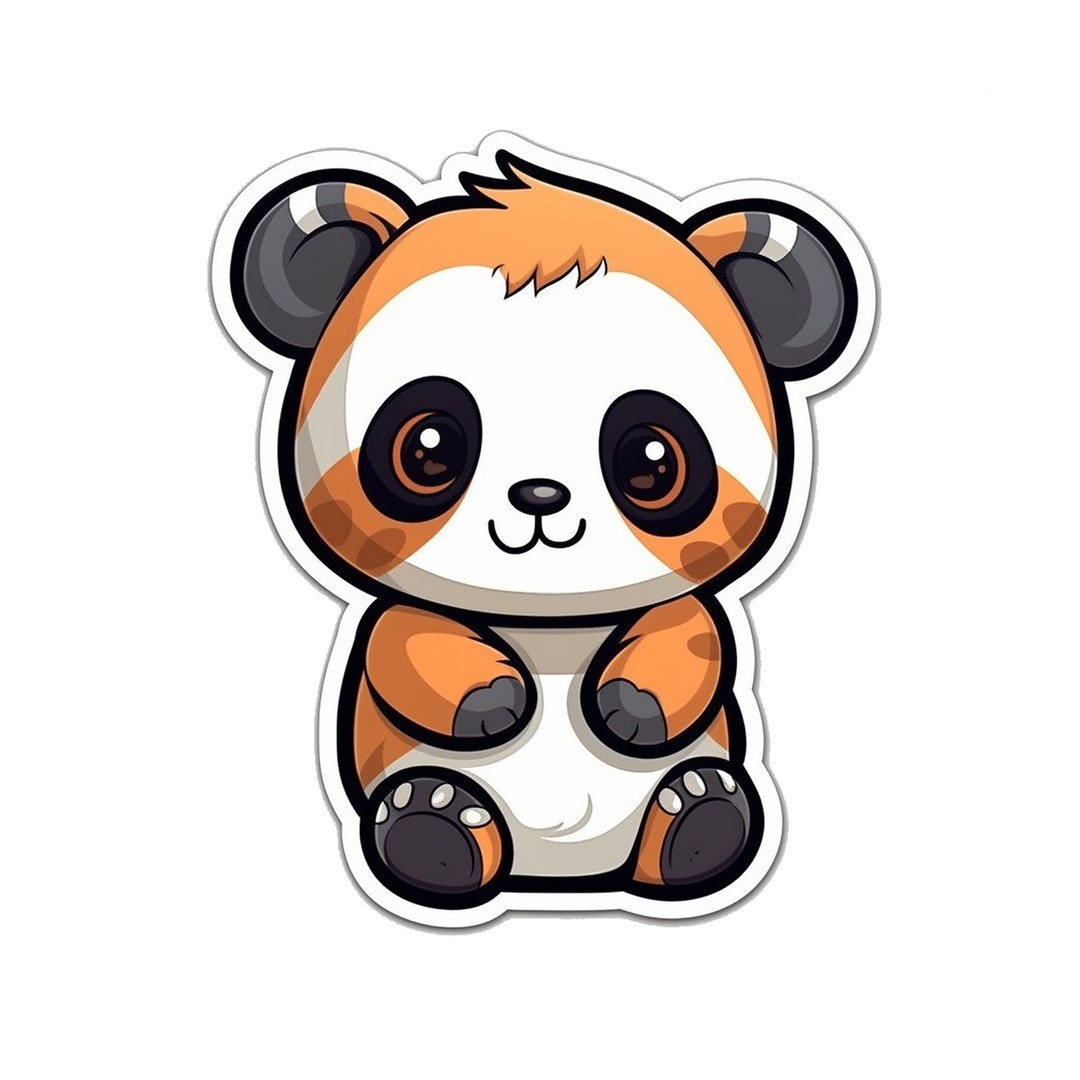 Panda Bear Baby Pet Animal Bumper Shape Sticker Decal - Etsy