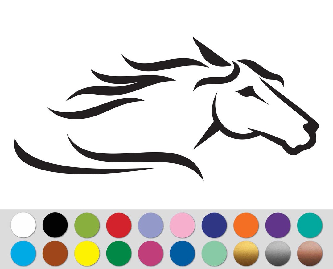 Horse Stallion Animal Sign Bumper Sticker Decal - Etsy