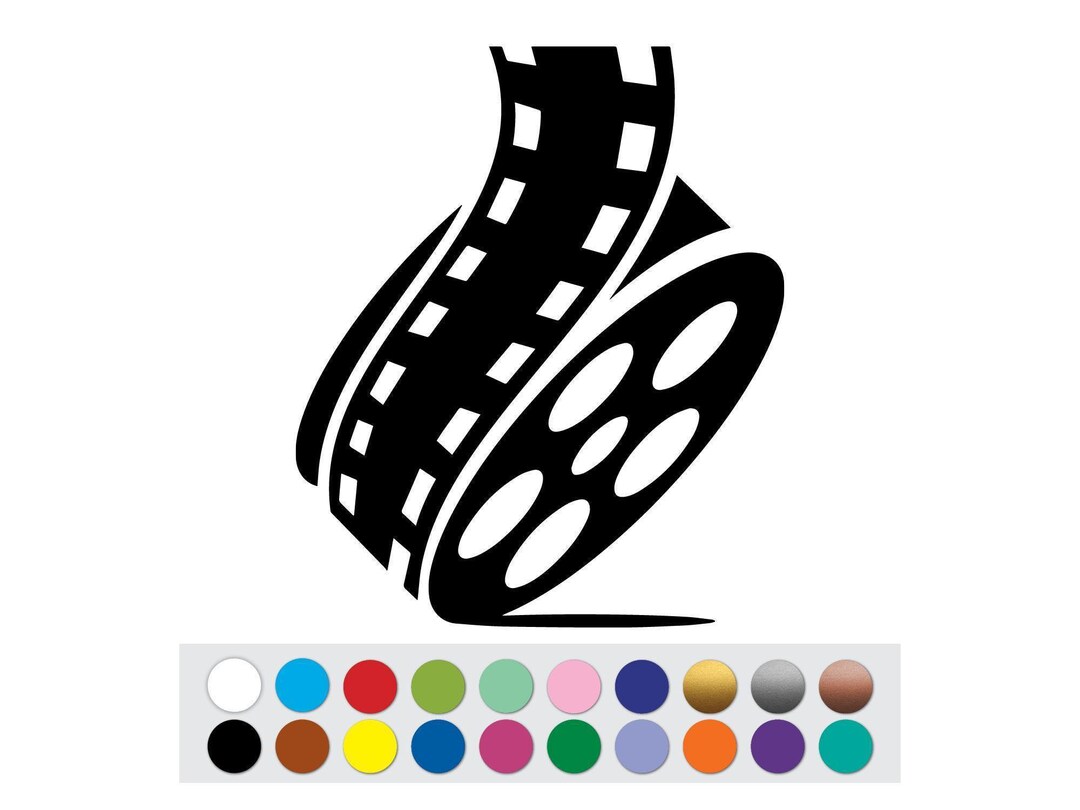 Vinyl Sticker Decal Film Movie Reel Roll Theater Cinema Night Sign - Etsy