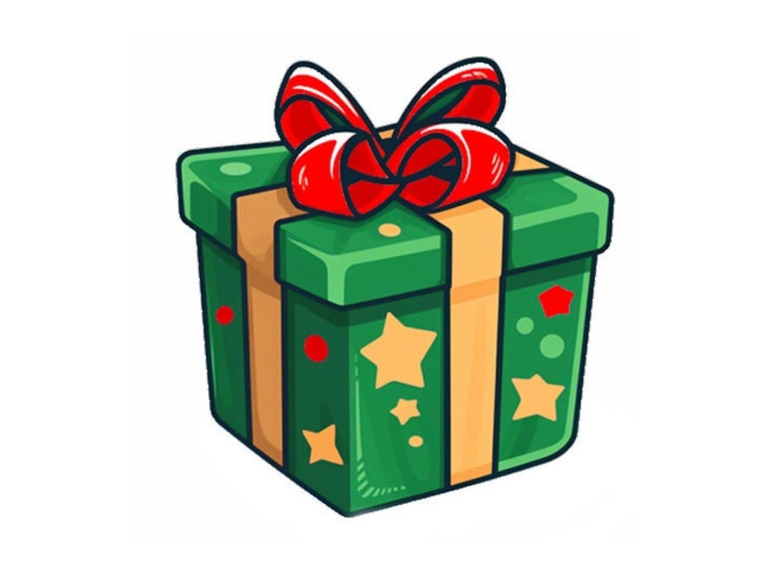 Gift Present Birthday Christmas Sign Banner Sticker Decal - Etsy