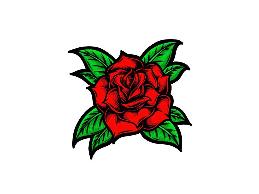 Rose Flower Thorn Red Plant Bumper Sticker Decal - Etsy