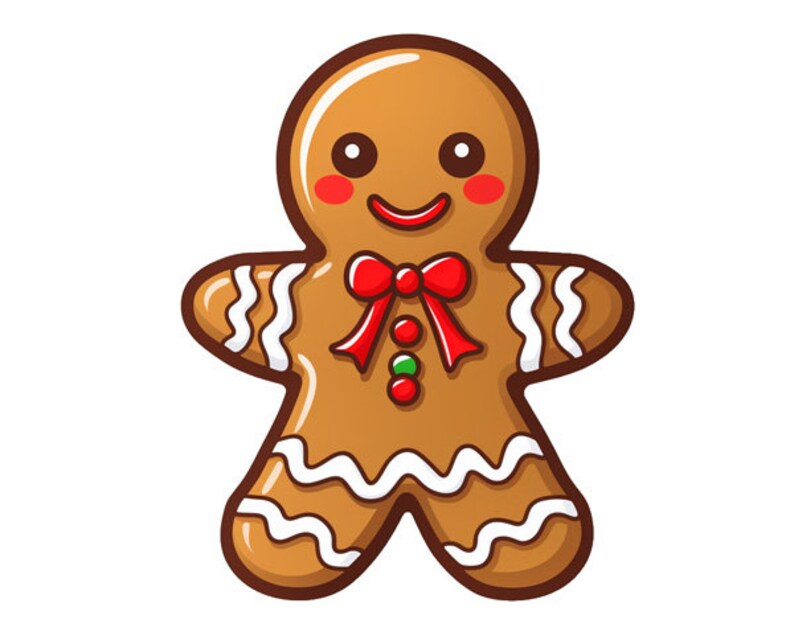 Gingerbread Man Christmas Holiday Sweet Tree Candy Sign Vinyl Bumper ...