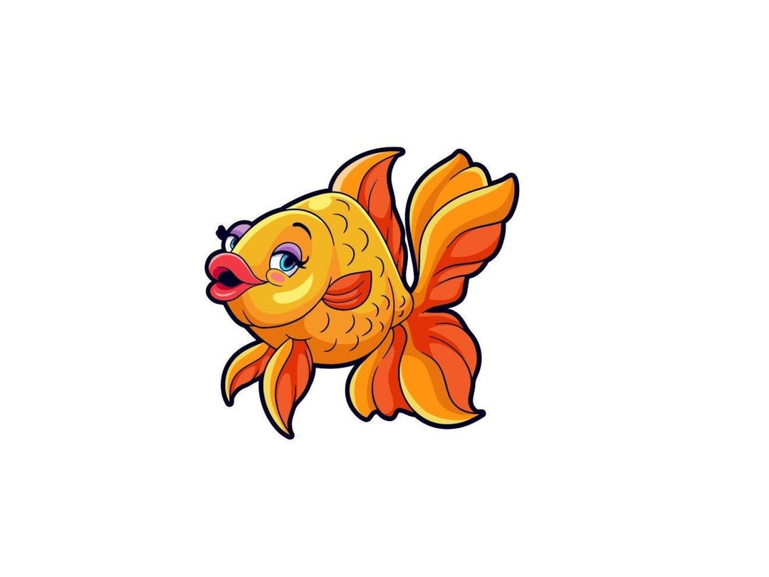 Goldfish Fish Gold Lipstick Girl Beauty Ocean Sea Beach Animal Sign ...