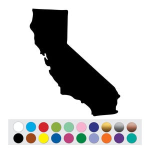 California State American Map Shape Sticker Decal - Etsy