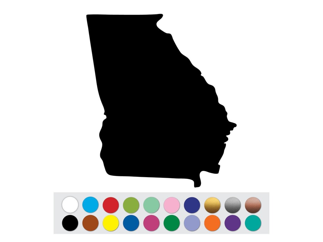 Vinyl Sticker Decal Georgia State American DIY Sign - Etsy
