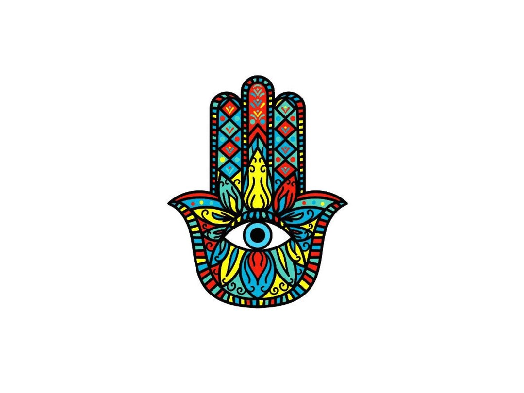 Hamsa Indian Hindu Zen Symbol Palm Amulet Yoga Shape Sign Sticker Decal ...