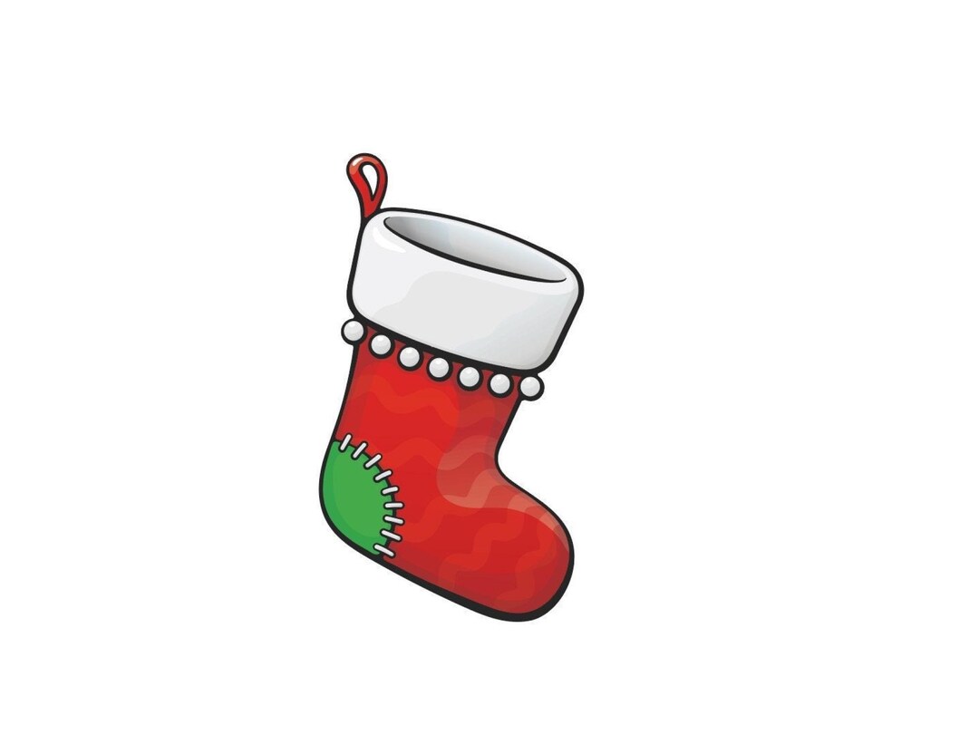 Stockings Christmas Sock Ornament Present Gift Sign Banner Sticker ...