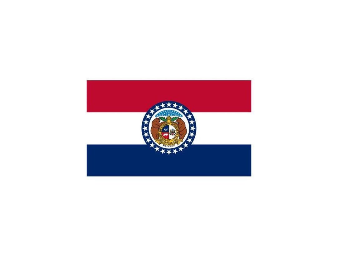 Vinyl Sticker Decal Missouri Flag State American Tristar DIY Sign - Etsy