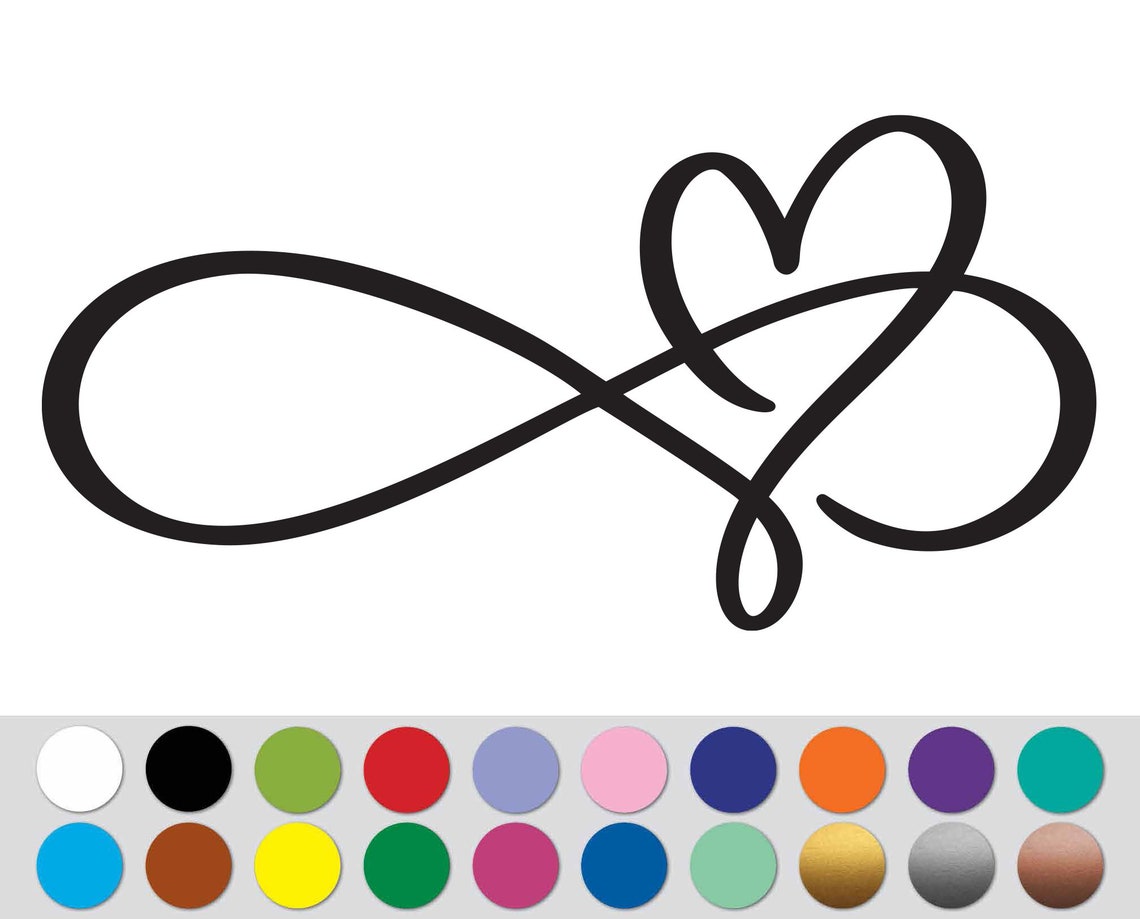 Swirl Love Heart Calligraphy Swoosh Whirl Tattoo Tribal Sign - Etsy