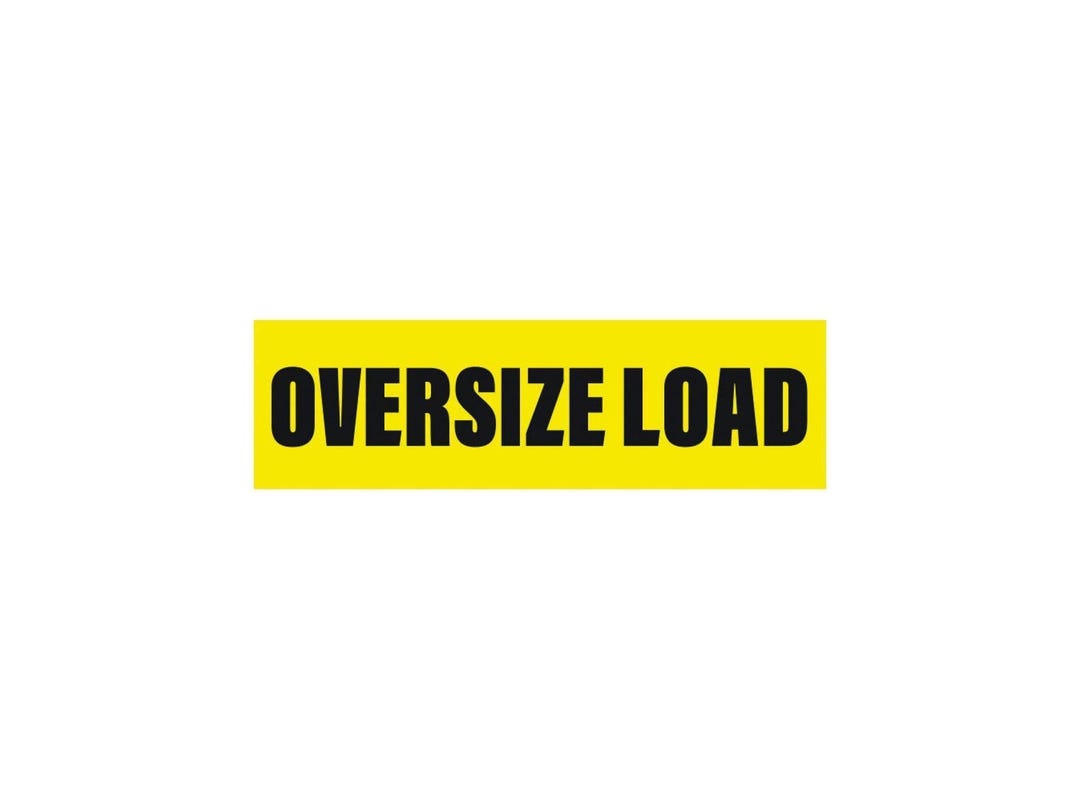 Vinyl Sticker Decal Caution Oversize Load Car Truck Vehicle DIY Sign - Etsy