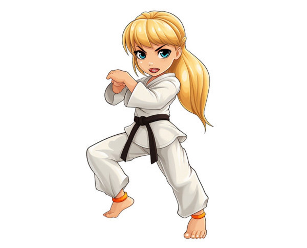 Karate Girl Woman Kid Martial Arts Club Sport Sign Banner Sticker Decal ...