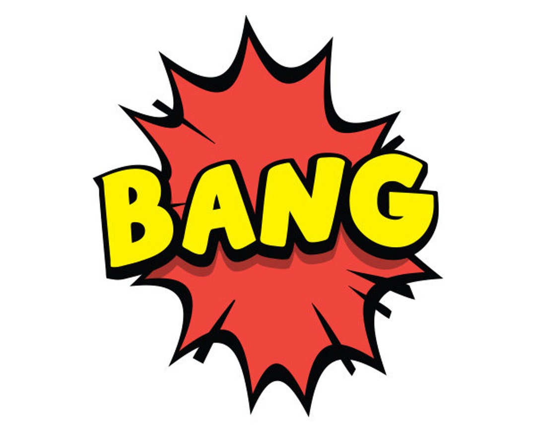 Bang Comic Speech Bubble Bumper Sign Sticker Decal - Etsy