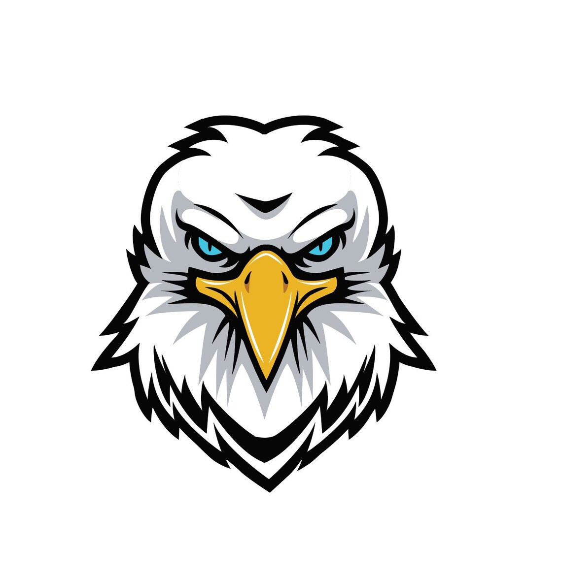 Eagle Hawk Head Patriot America US Flag Banner USA American - Etsy