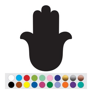 Hamsa Indian Hindu Zen Symbol Palm Amulet Shape Sticker Decal - Etsy