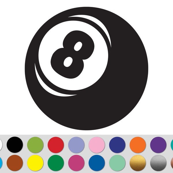 8 Ball Decal - Etsy