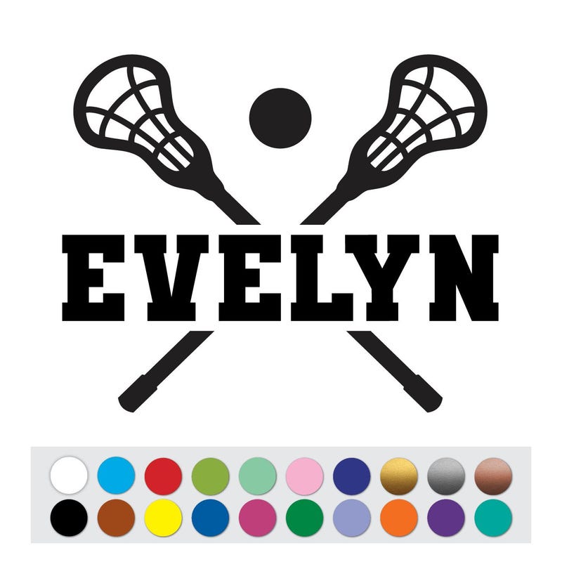 Lacrosse Wall Decal - Etsy