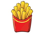 Fries French Potato Chips Fast Food Sign Banner Sticker Decal - Etsy