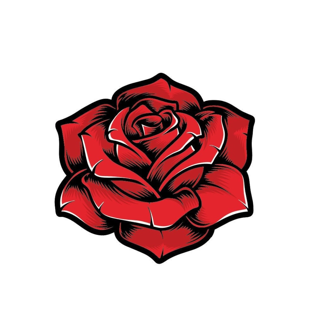 Rose Flower Thorn Red Plant Bumper Sticker Decal - Etsy