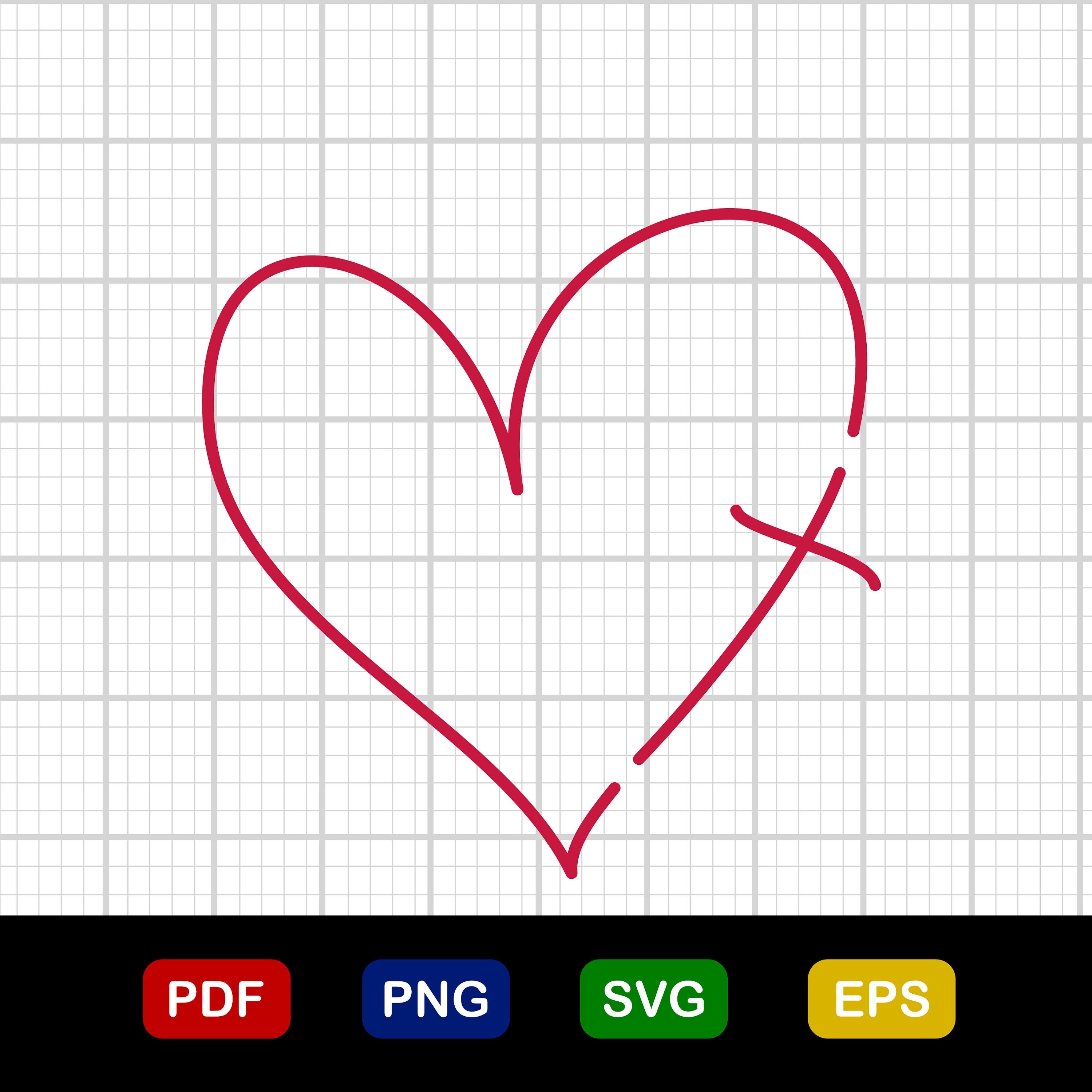 Heart Cross SVG File Cut File Png Pdf Eps Cricut - Etsy