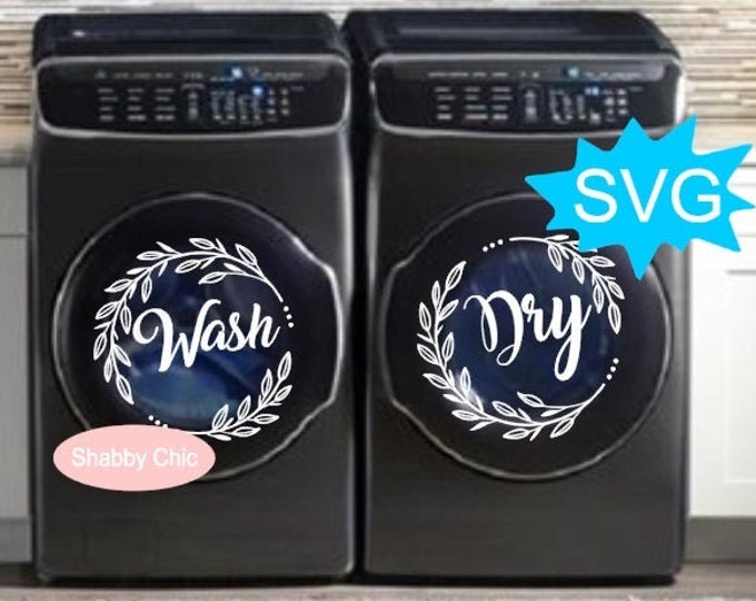 Wash and Dry Svg Washer Dryer Svg Laundry Room Svg Washer - Etsy